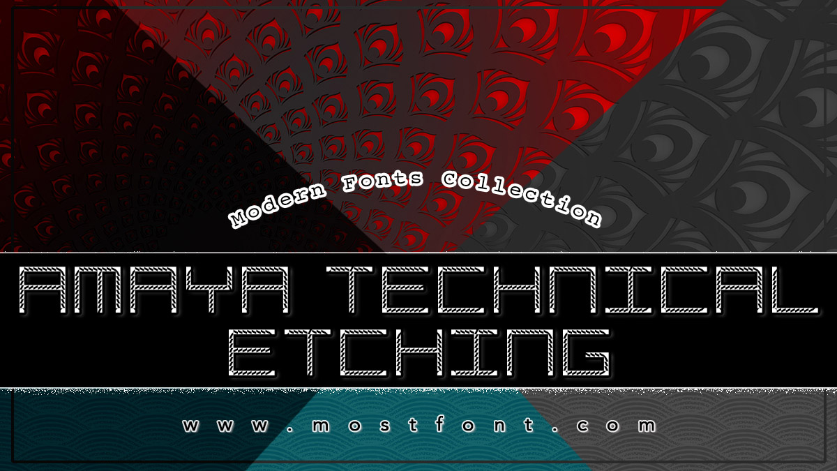 Amayatechnicaletching Font by Anita Sun | mostfont.com