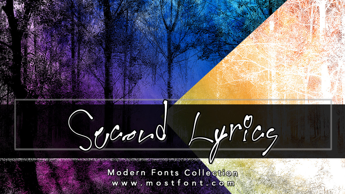 SecondLyrics Font by ck | mostfont.com