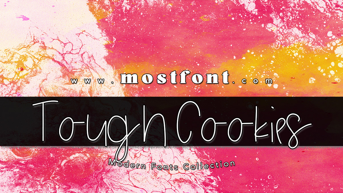 ToughCookiesSample Font by Chris Glover | mostfont.com