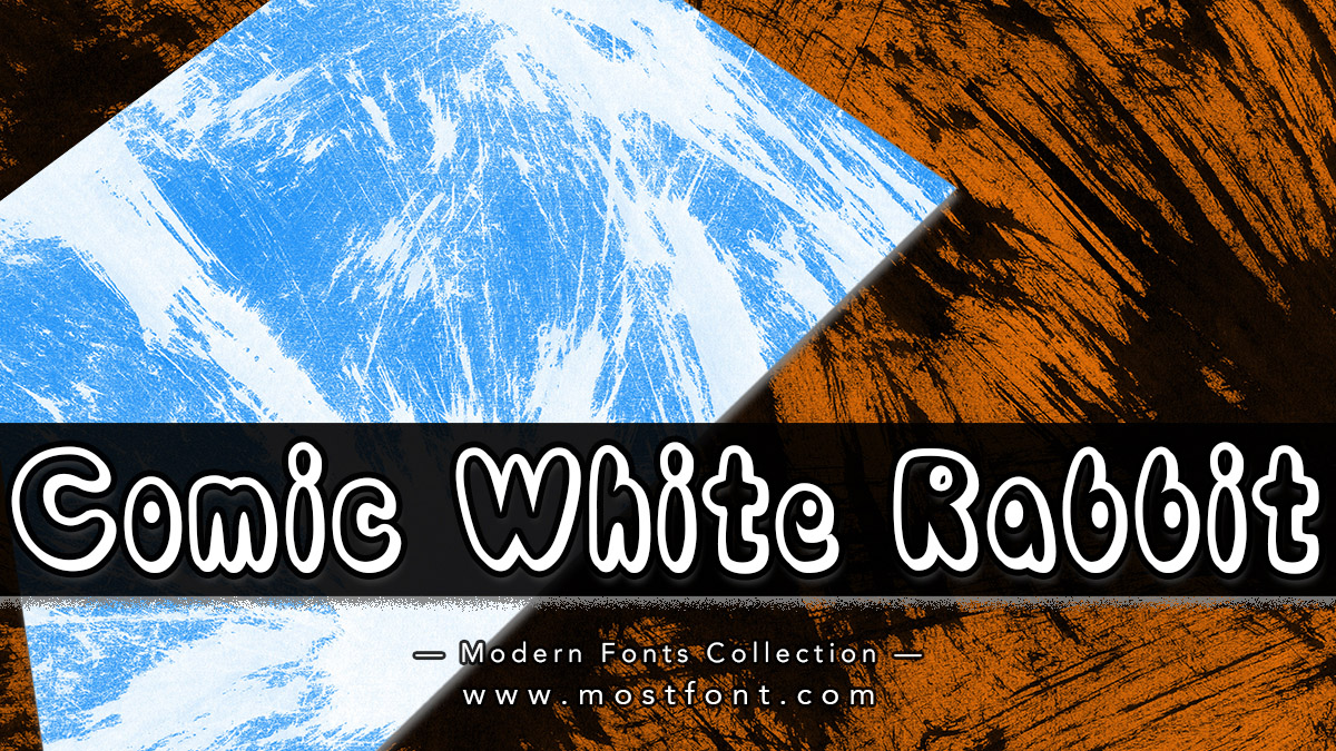 Comic White Rabbit Font Typographic Design | mostfont.com