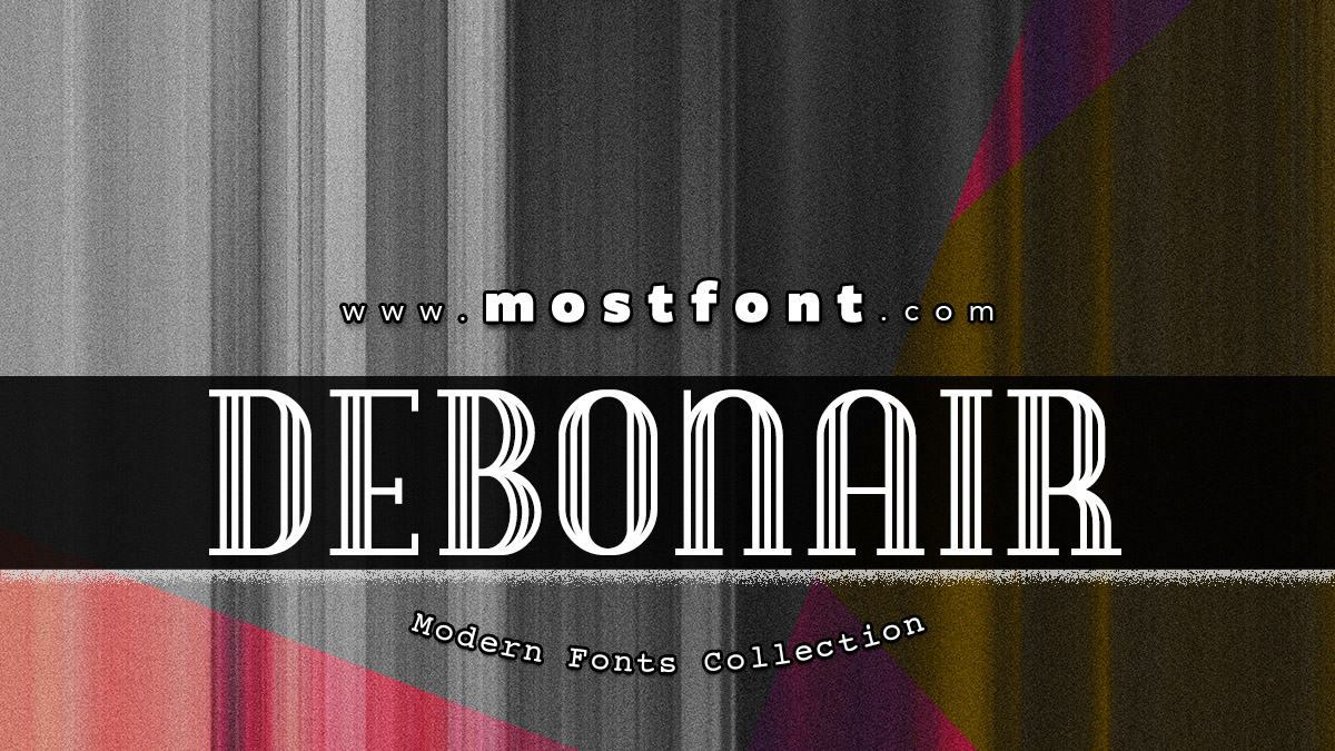 DebonairInline Font Typographic Design | mostfont.com