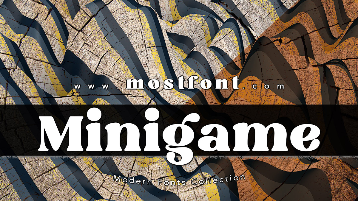 Minigame Font Typographic Design | mostfont.com