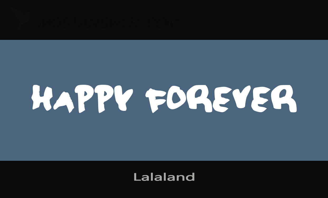 Lalaland Font by Crystal Cowhig | mostfont.com