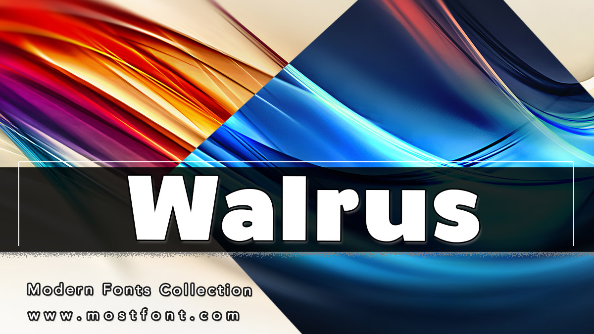 Walrus Bold Font by dot | mostfont.com