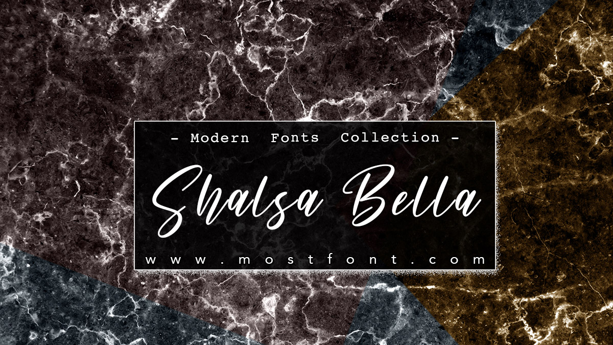 ShalsaBella Font by Cupcake Std | mostfont.com