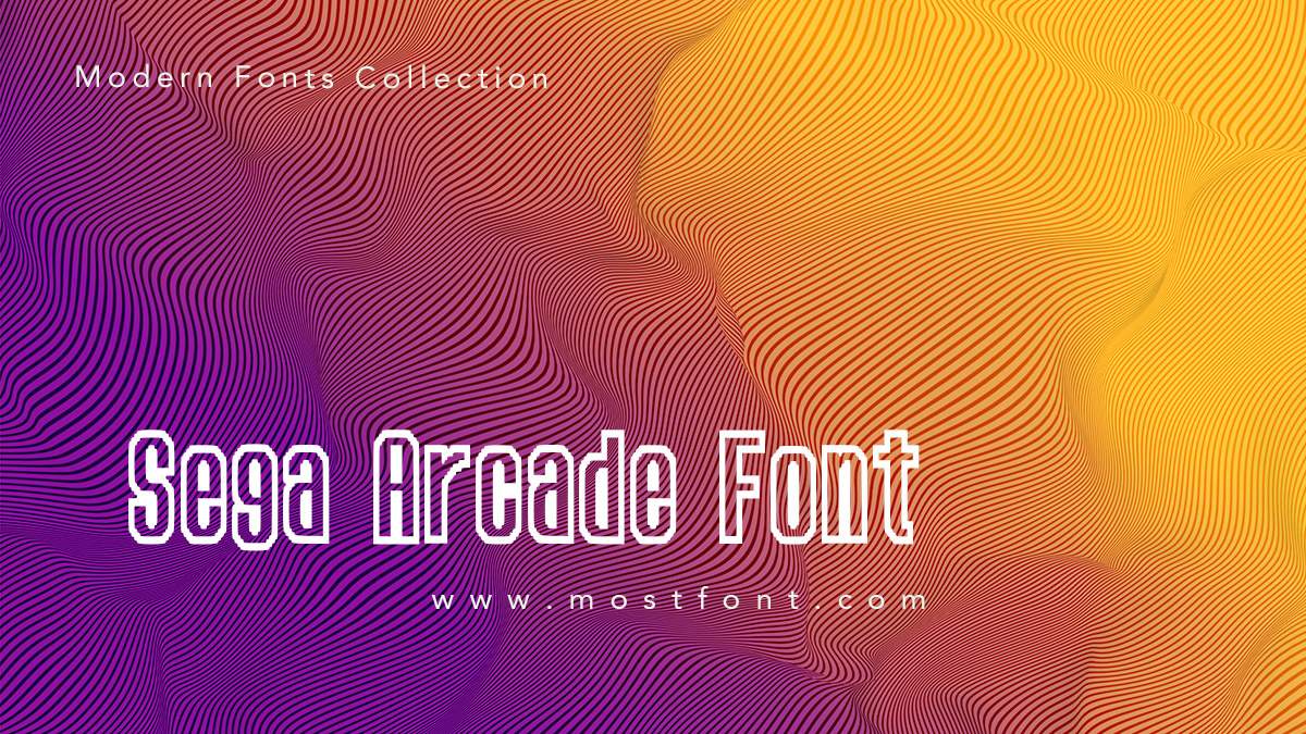 Sega Arcade Font Font Typographic Design | mostfont.com