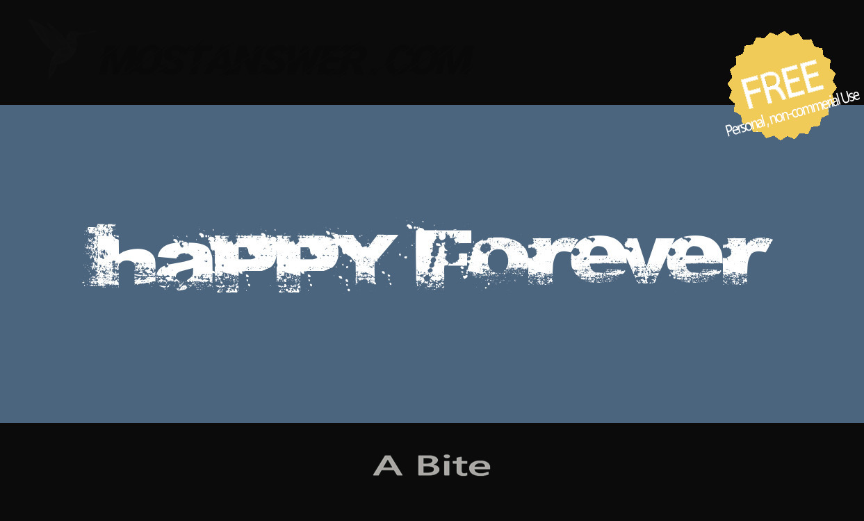 ABITE Font by Billy Argel Fonts ® | mostfont.com