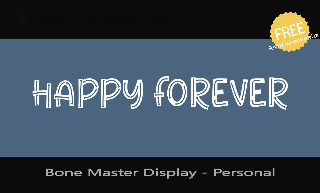 Bone Master Display Font by Attype Studio | mostfont.com