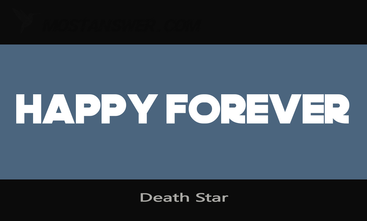 Death Star Font by Sharkshock | mostfont.com