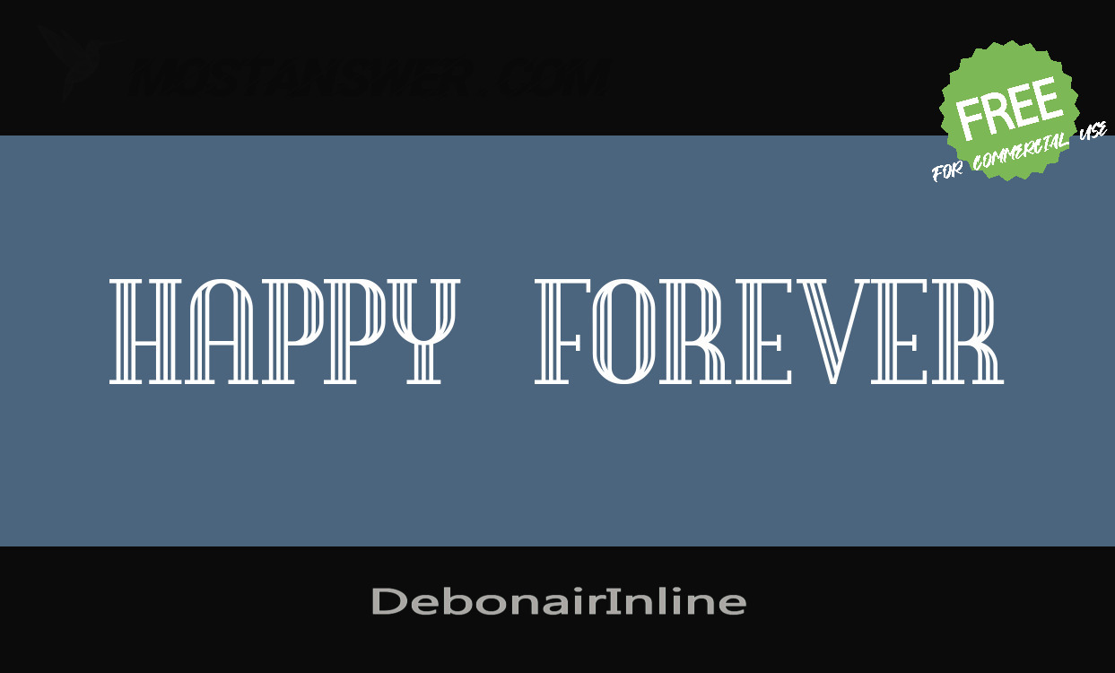 DEBONAIR Font by Nick's Fonts | mostfont.com