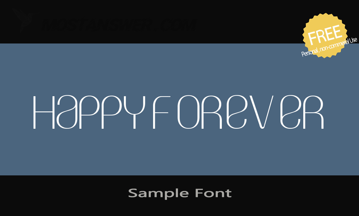 Sample Font Font Typographic Design | mostfont.com