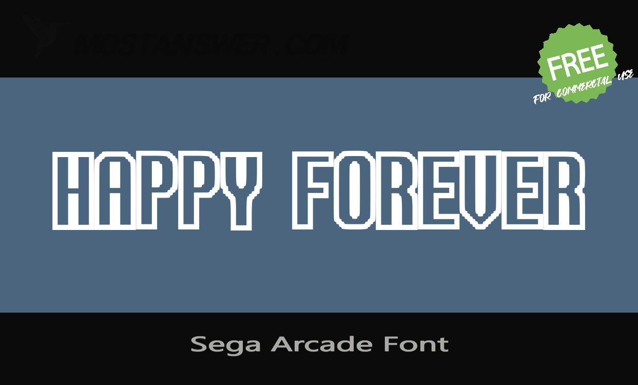 Sega Arcade Font Font Typographic Design | mostfont.com